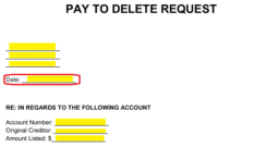 Free Pay for Delete Letter | Sample Template - PDF | Word – eForms