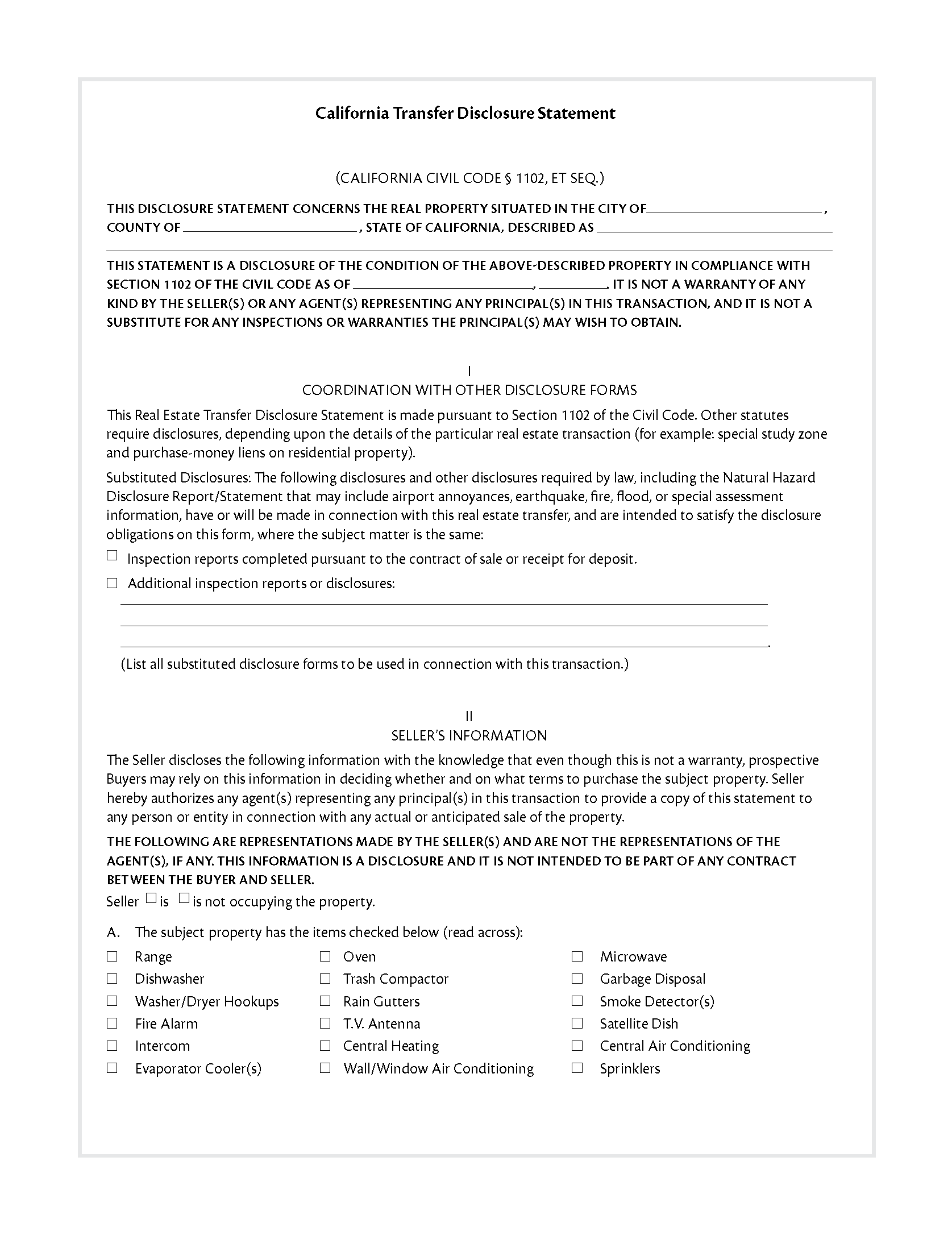 Free California Residential Purchase Agreement Template - PDF | Word ...