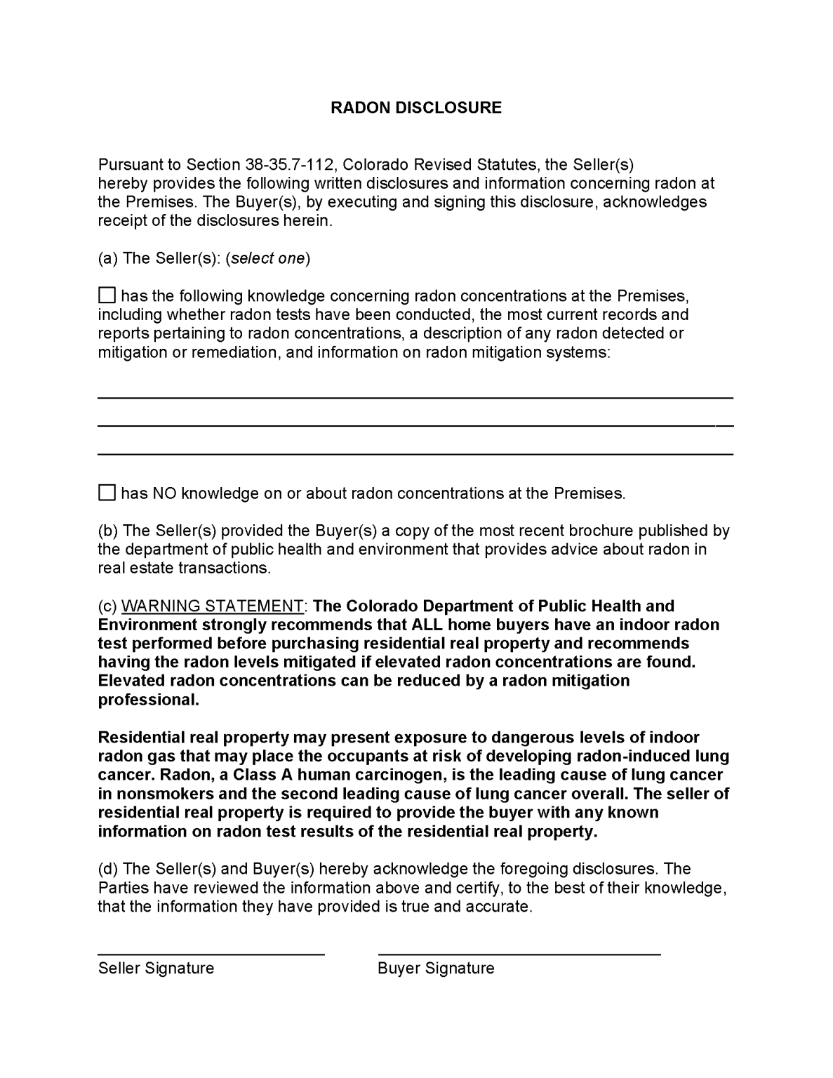 Free Colorado Residential Purchase Agreement Template - PDF | Word – eForms