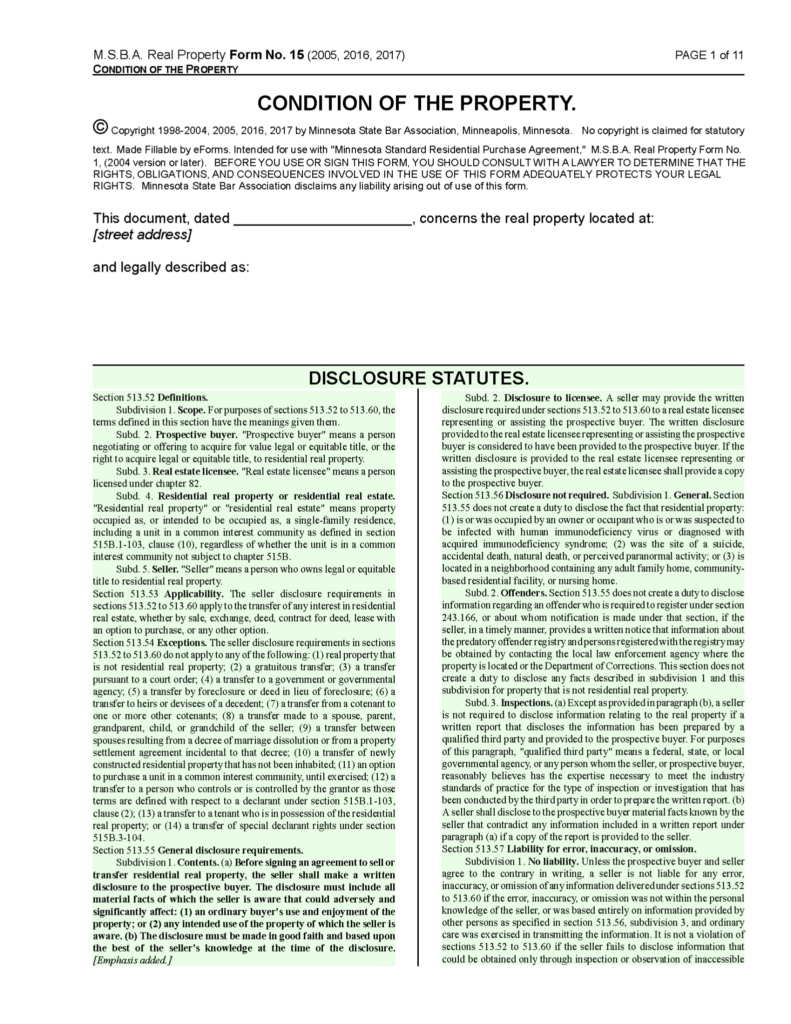 Free Minnesota Residential Purchase Agreement Template - PDF | Word ...