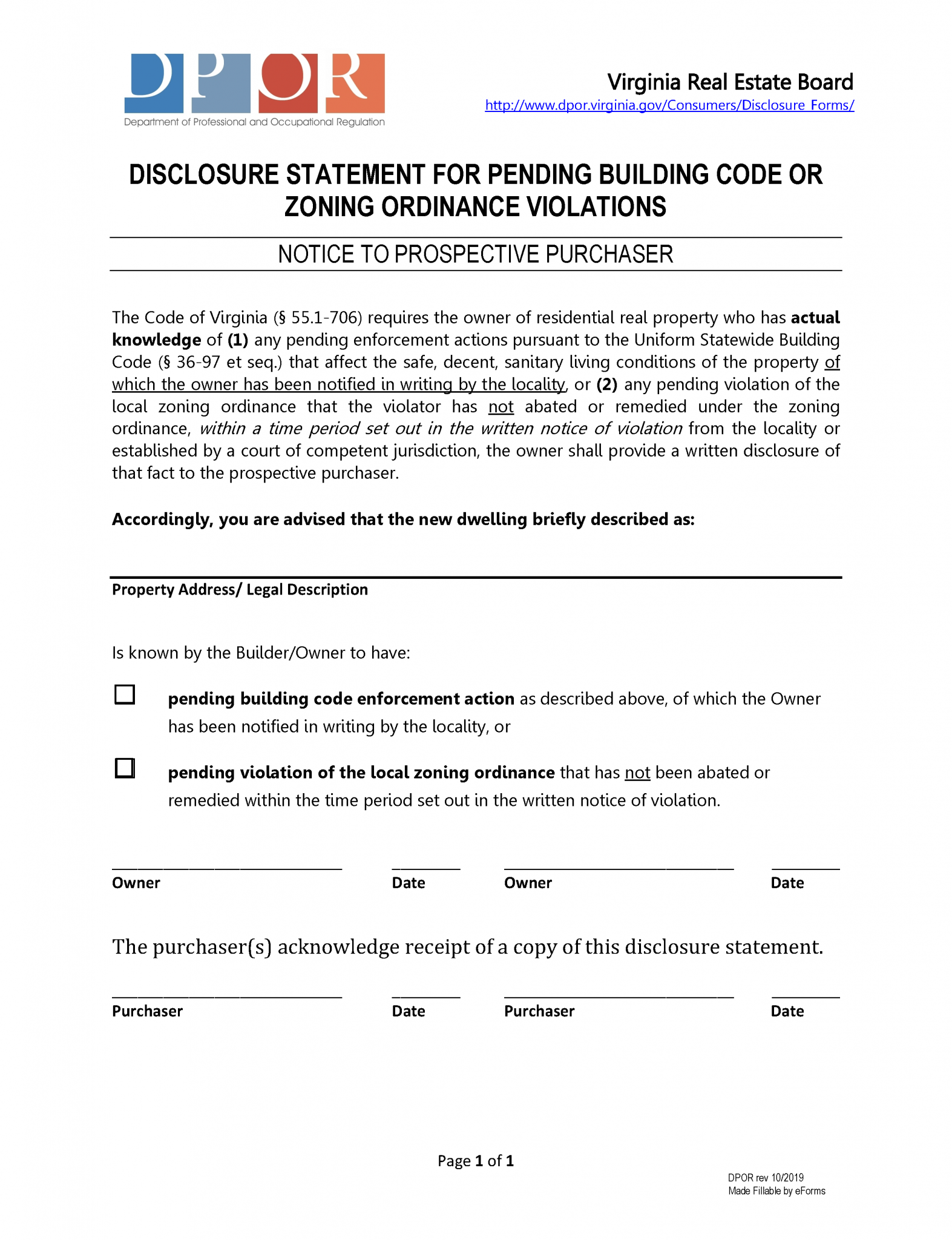 Free Virginia Residential Purchase Agreement Template - PDF | Word – eForms