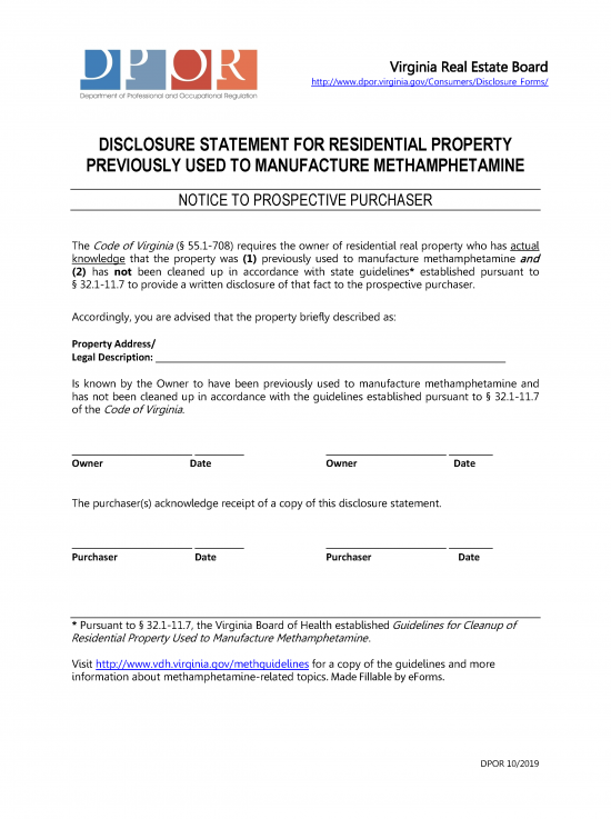 Free Virginia Residential Purchase Agreement Template - PDF | Word – eForms