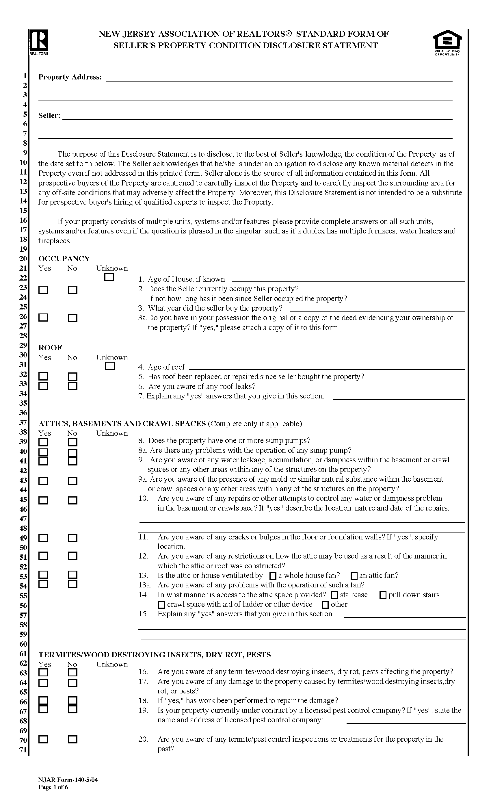 Free New Jersey Residential Purchase Agreement Template - PDF | Word ...
