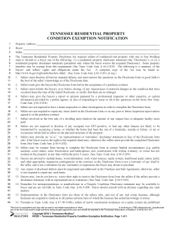 Free Tennessee Residential Purchase Agreement Template - PDF | Word ...