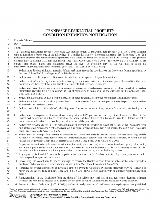 Free Tennessee Residential Purchase Agreement Template - PDF | Word ...