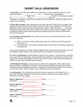 Free Short-Sale Addendum to Purchase Agreement - PDF | Word – eForms