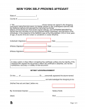Free New York Self-Proving Affidavit Form - PDF | Word – eForms