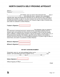 Free North Dakota Self-Proving Affidavit Form - PDF | Word – eForms
