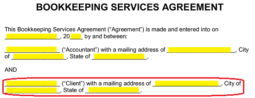 Free Bookkeeping (Accounting) Services Agreement - PDF | Word – eForms