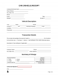 Free Car (Vehicle) Receipt Template - PDF | Word – eForms