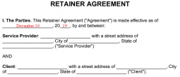 Free Retainer Agreement Template - Sample - Word | PDF | eForms