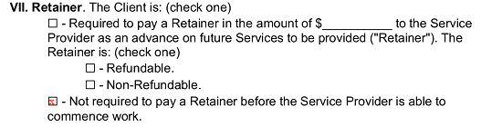 Free Retainer Agreement Template - Sample - Word | PDF | eForms