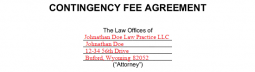 Free Contingency Fee Agreement Template - Sample - PDF | Word – eForms