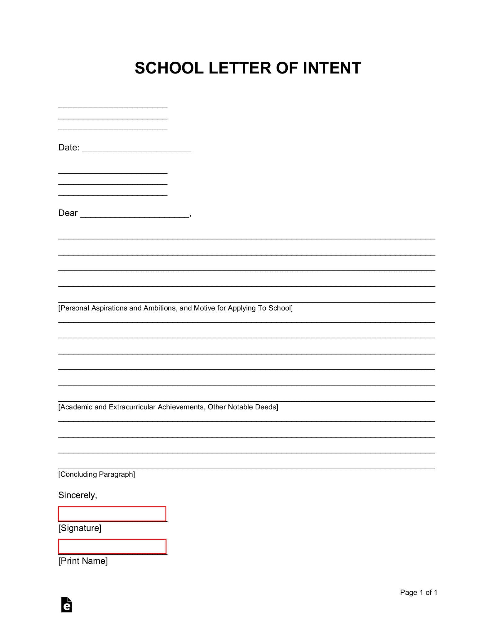 How To Write A Letter Of Intent For University Utaheducationfacts