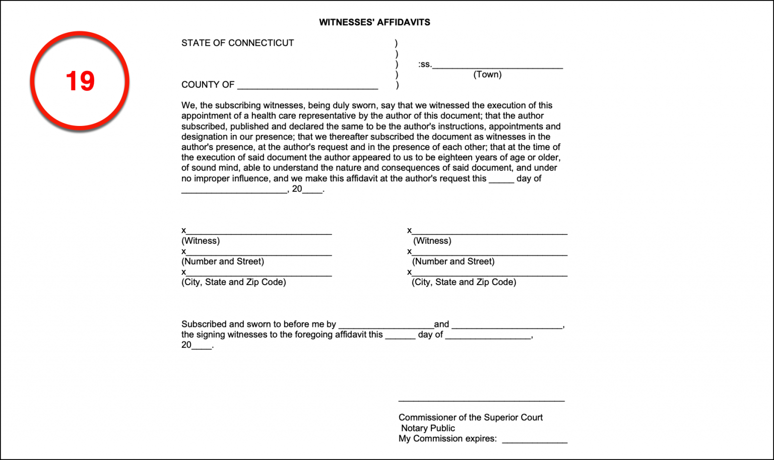 Free Connecticut Advance Directive Form - PDF – eForms