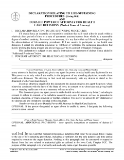 Free Iowa Advance Directive Form - PDF – eForms