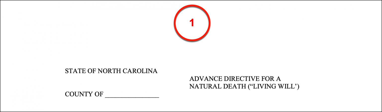Free North Carolina Advance Directive Form - PDF – eForms