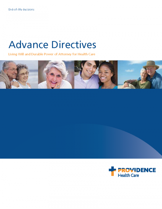 Free Washington Advance Directive Form - PDF – eForms