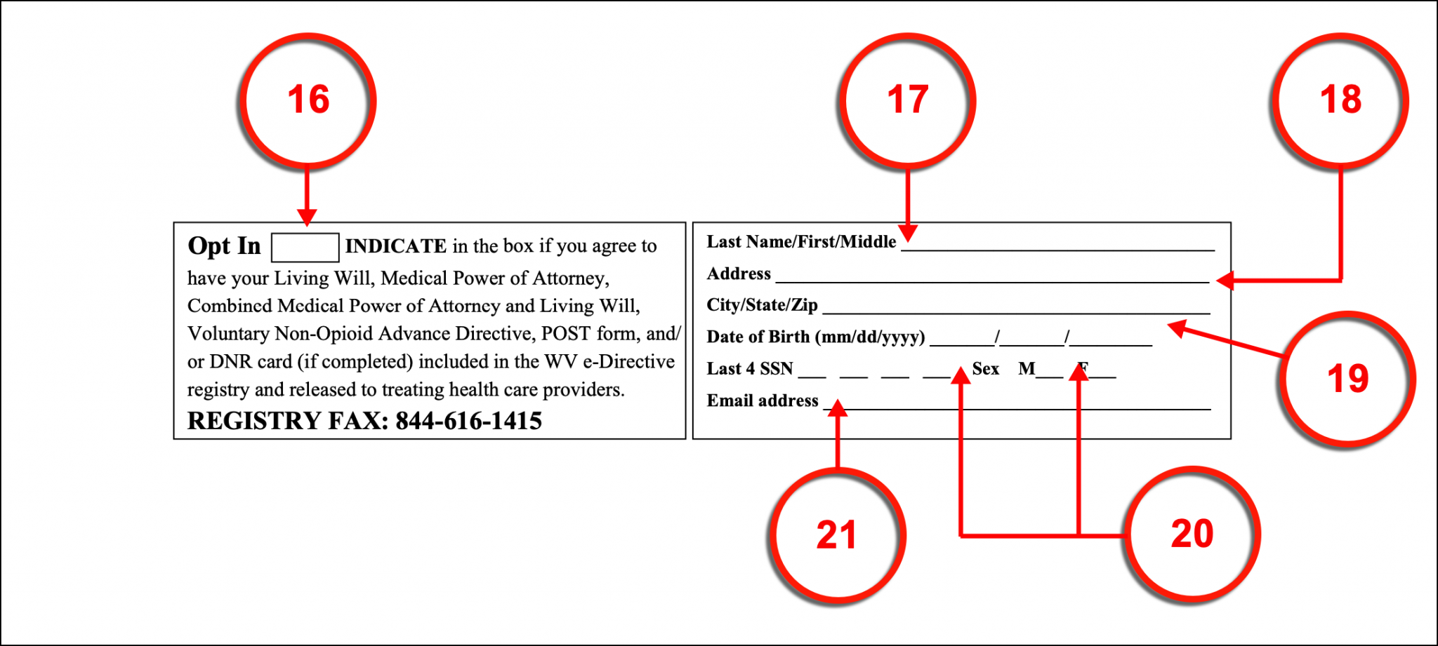 Free West Virginia Advance Directive Form - PDF – eForms