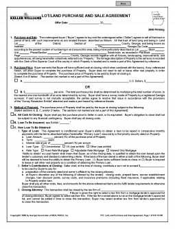Free Georgia Land Contract Template - PDF | Word – eForms