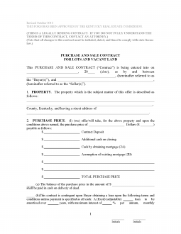 Free Kentucky Land Contract Template - PDF | Word – eForms