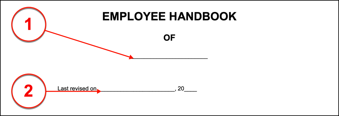 Free Employee Handbook Templates (7) - PDF | Word – eForms