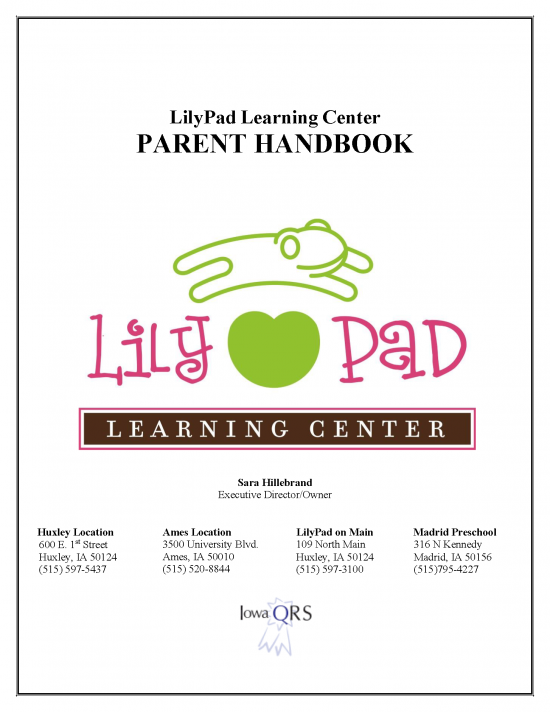 Free Daycare Employee Handbook Template | Sample - PDF | Word – eForms