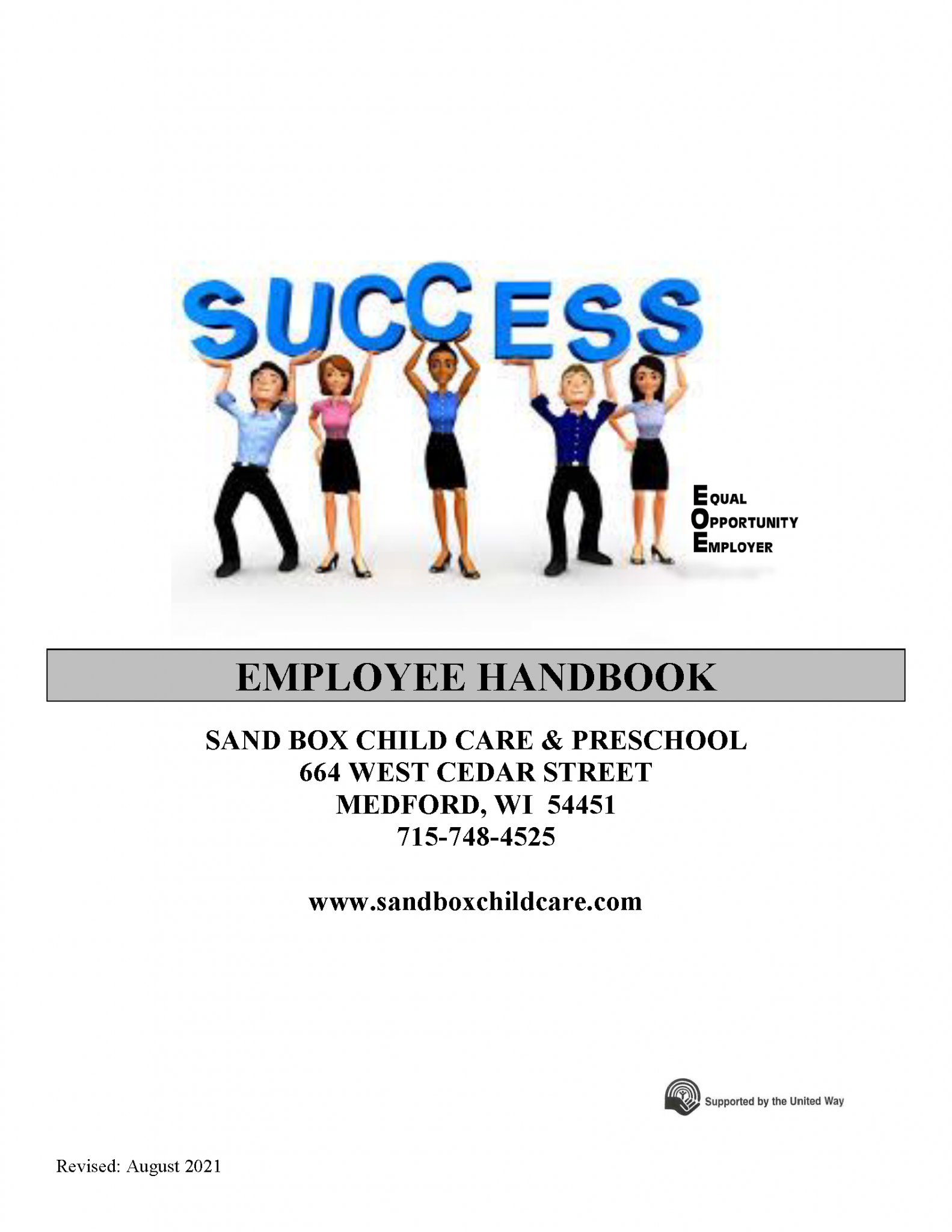 Free Daycare Employee Handbook Template | Sample - PDF | Word – eForms