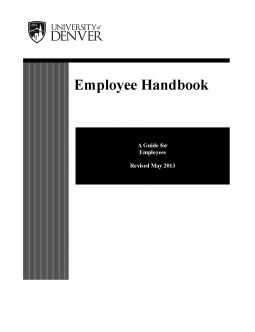 Free University Employee Handbook Template | Sample - PDF | Word – eForms