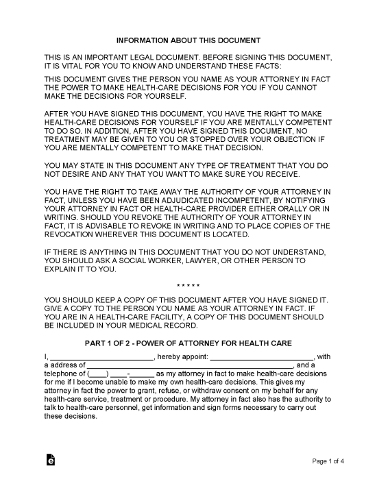 Washington D.C. Last Will and Testament Template – eForms