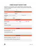 Free Student Incident Report Template - PDF | Word – eForms