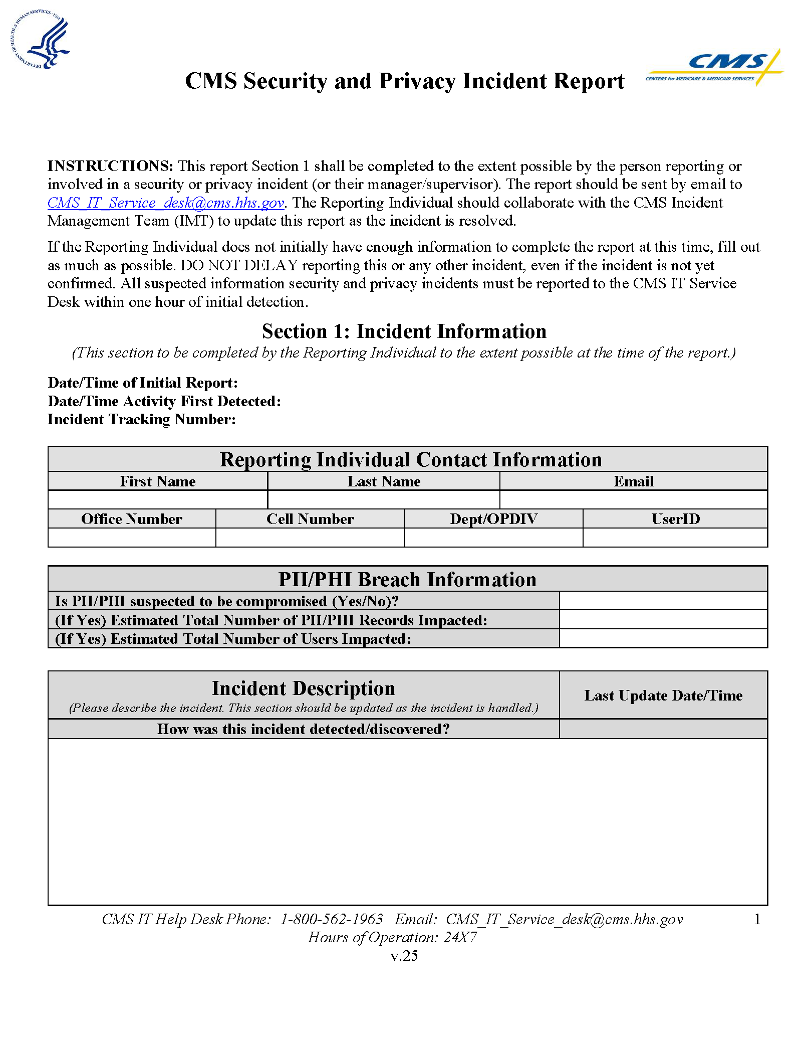 Free Cybersecurity (IT) Incident Report Template - PDF | Word – eForms
