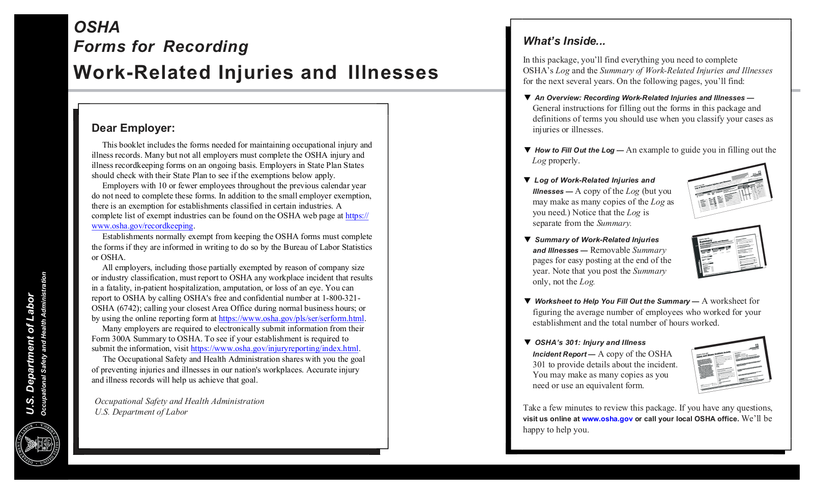 Free OSHA Incident Report Form 301 PDF EForms