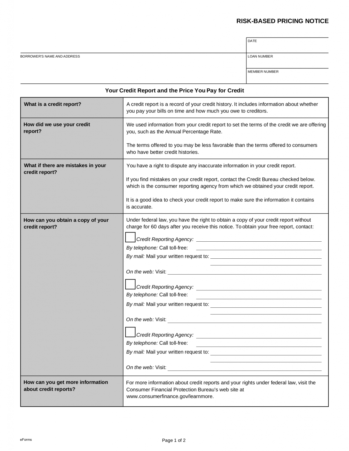 Free Adverse Action Notices (8) | FCRA - PDF | Word – eForms