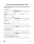 Free Security Guard Incident Report Template - PDF | Word – eForms
