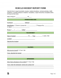 Free Car (Motor Vehicle) Incident Report Template - PDF | Word – eForms