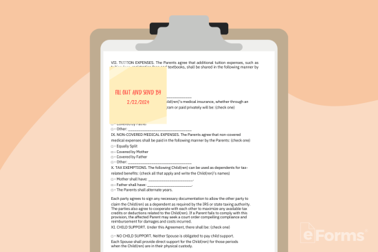 Free Indiana Custody (Parenting) Plan - PDF | Word – eForms