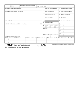 Free IRS Form W-2 | Wage and Tax Statement - PDF – eForms