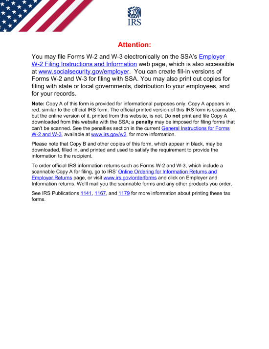 Free IRS Form W-2 | Wage and Tax Statement - PDF – eForms