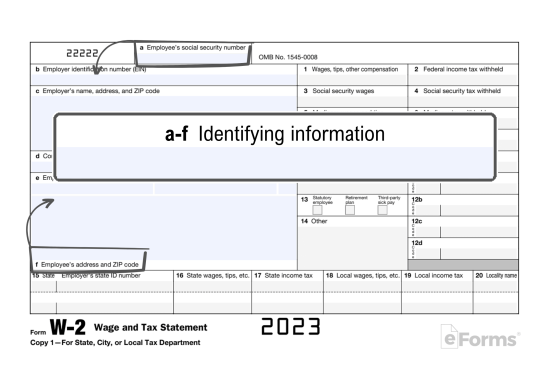 Free IRS Form W-2 | Wage and Tax Statement - PDF – eForms