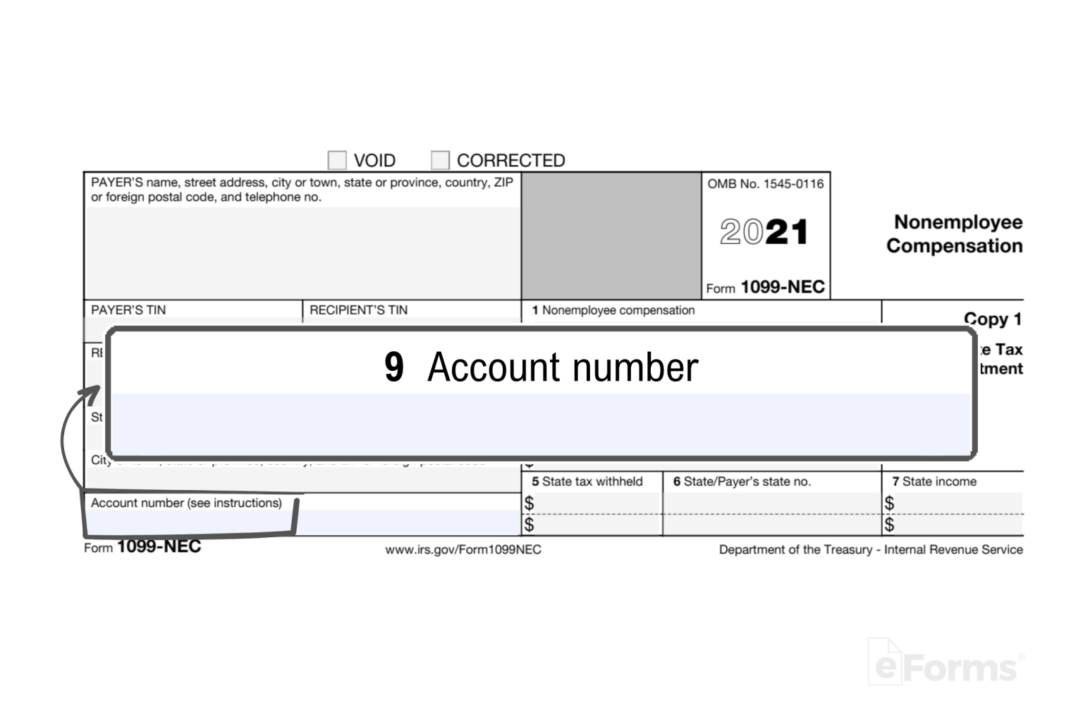 Free IRS 1099-NEC Form (2021-2025) - PDF – eForms