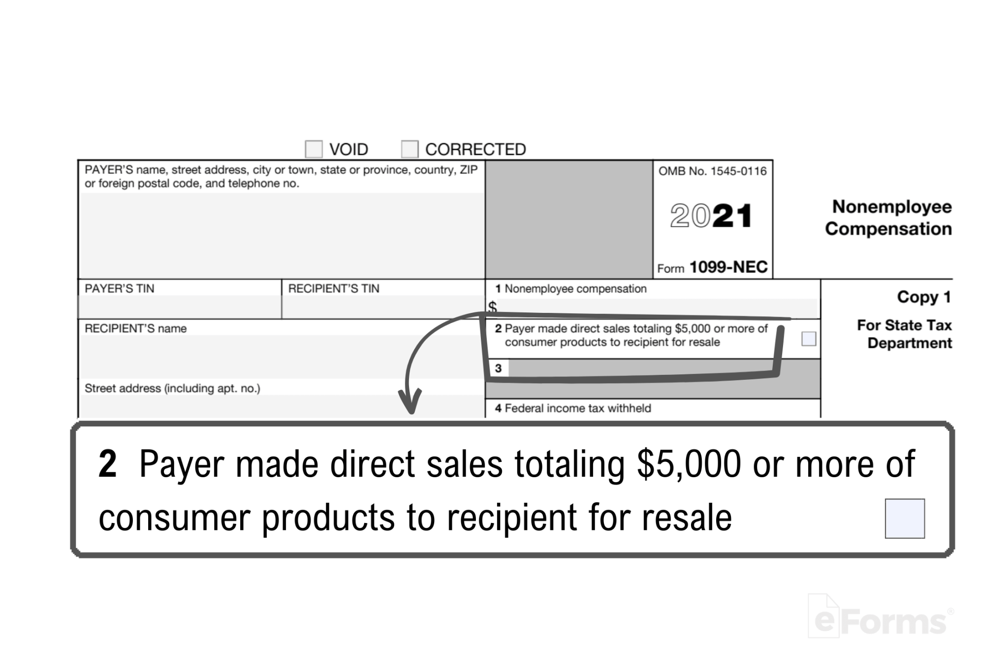 Free IRS 1099-NEC Form (2021-2025) - PDF – eForms