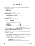 Free Pour-Over Will Form (for a Living Trust) - PDF | Word – eForms