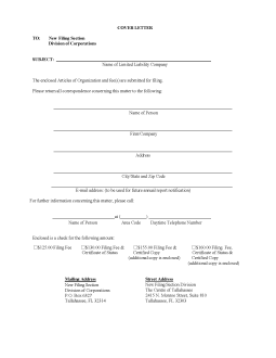 How to Form an LLC in Florida – eForms