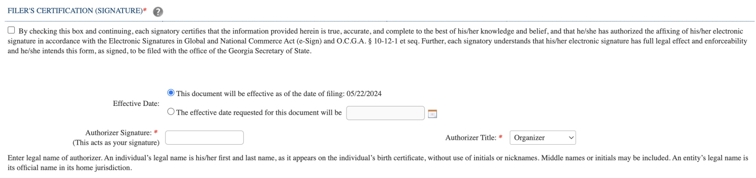How to Form an LLC in Georgia – eForms