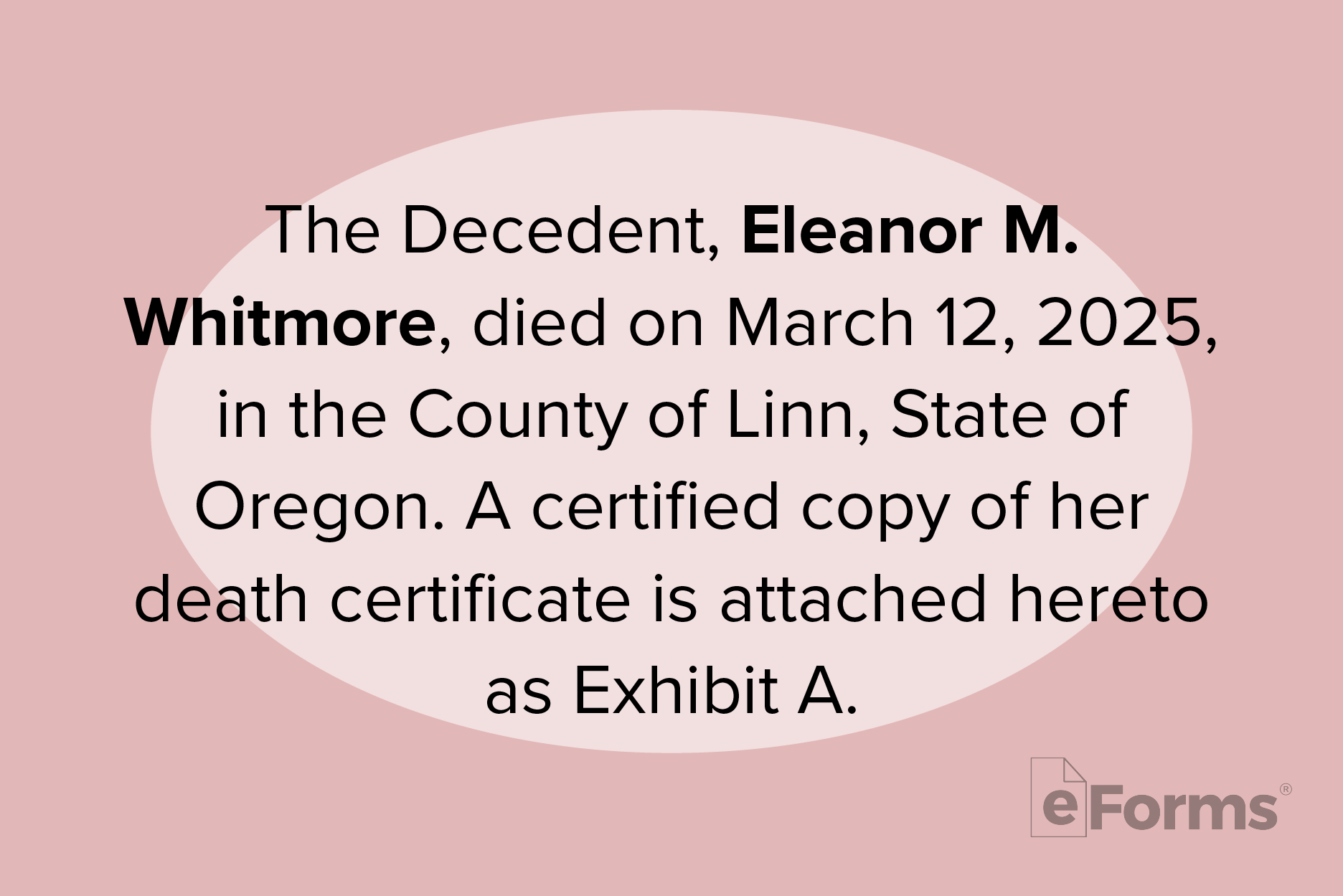 Affidavit of Survivorship – eForms